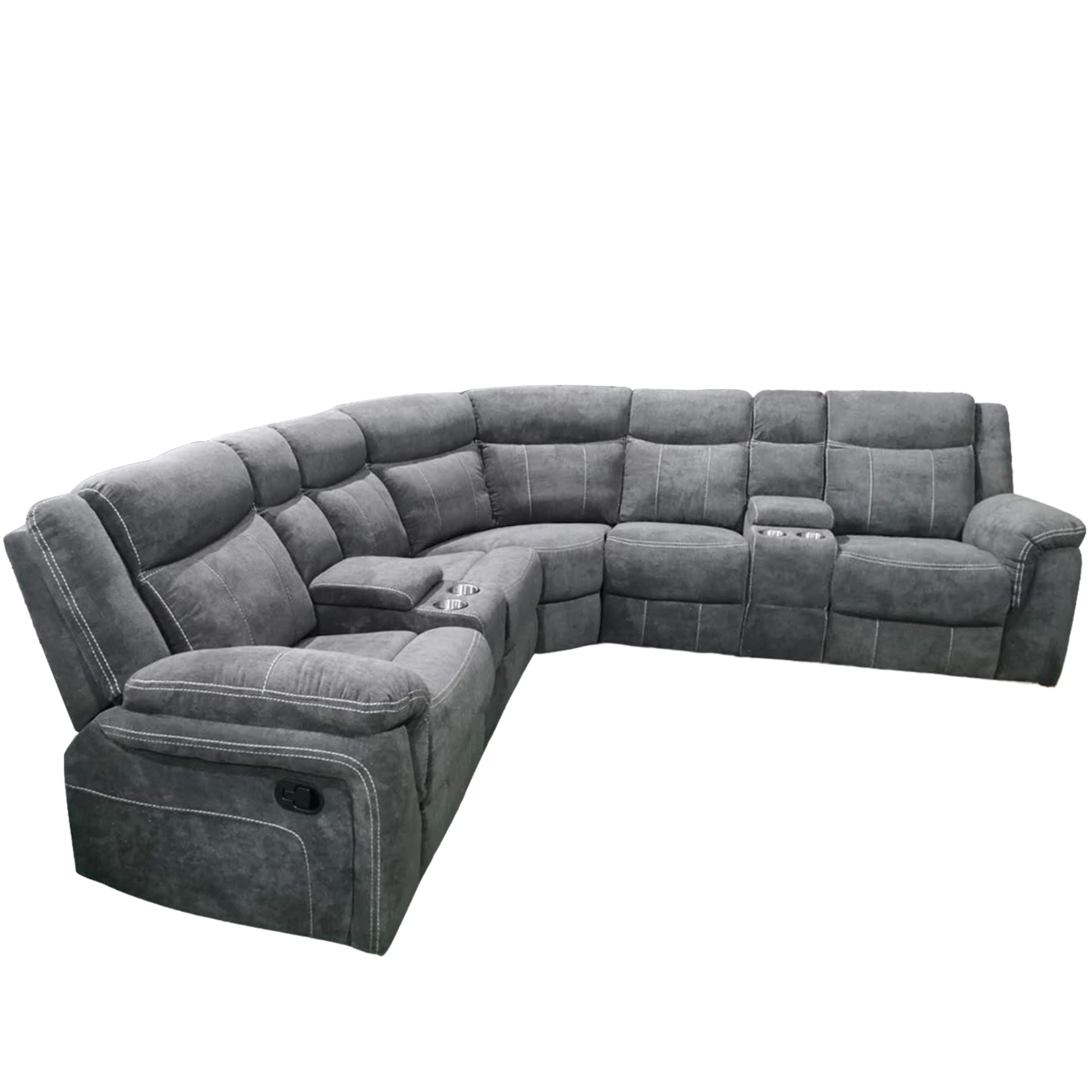 FABRIC RECLINER CORNER SOFA WITH CONSOLE - FAMA | Neo Metro Life Style ...
